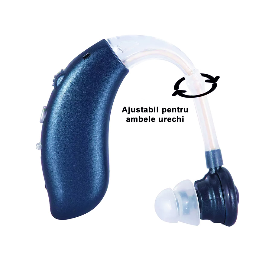 Aparat auditiv reincarcabil G-25-BT Blue, functie conectare Bluetooth ...